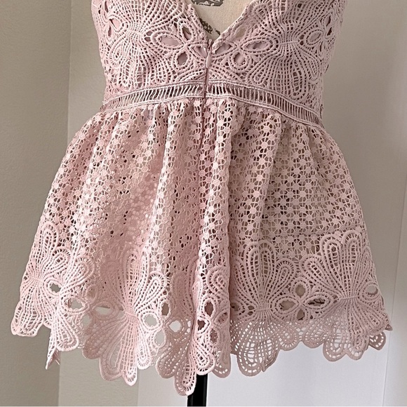 Tobi | Tops | Nwt Pale Pink Tobi Spaghetti Strap Crochet Tank | Poshmark